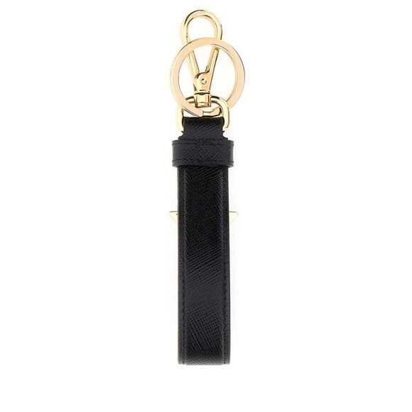 Prada | Accessories | Prada Black Leather Key Ring | Poshmark